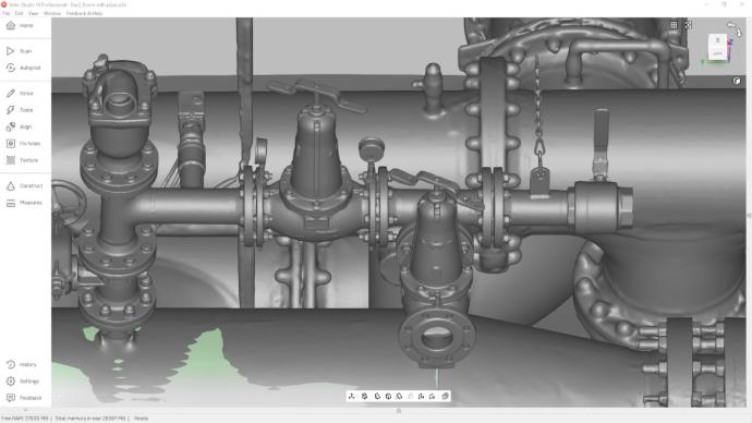 3D skeniranje procesnih postrojenja i fabrika kombinacijom dva 3D skenera | SOLFINS